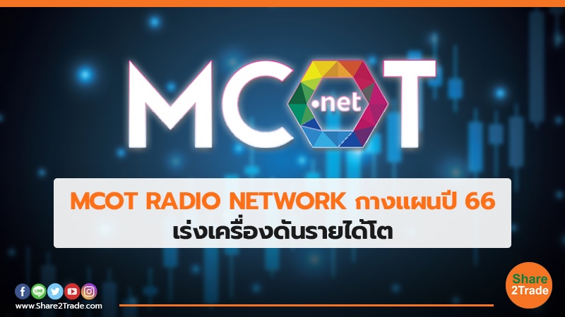 MCOT RADIO NETWORK กางแผนปี 66 เร่งเครื่องดันรายได้โต | Share2Trade